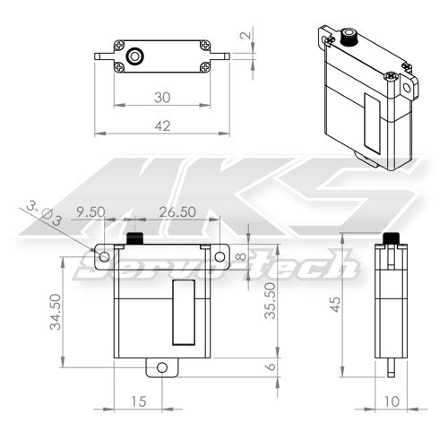 Wing servo - MKS DS6125 – RCRCM.com